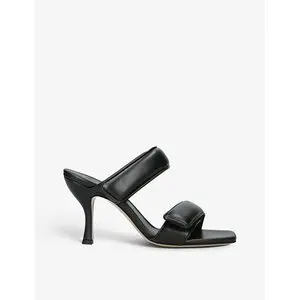 Gia Couture X Pernille Teisbaek Perni 03 Leather Heeled Sandals - Black