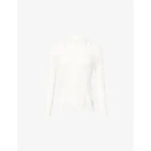 Issey Miyake Pleated Zip-through Shirt - White