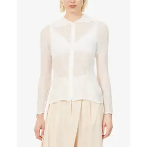 Issey Miyake Pleated Zip-through Shirt