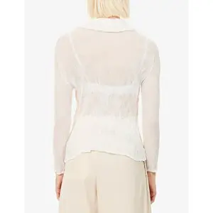 Issey Miyake Pleated Zip-through Shirt