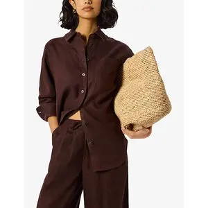 Whistles Relaxed Fit Linen Shirt