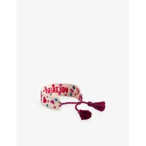 Zadig&Voltaire Love Embroidered Woven Bracelet
