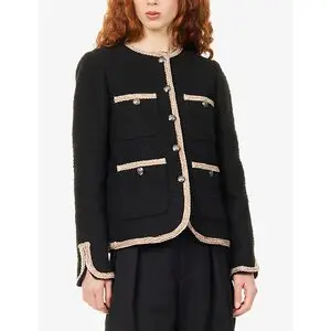 ME+EM Straight-fit Statement-trimmed Cotton Jacket
