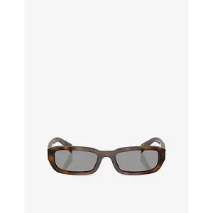 Prada Rectangular-frame Acetate Sunglasses - Brown