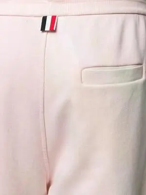 Thom Browne Cotton Track Shorts With Logo Patch