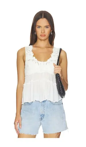 Free People X Revolve Petal Party Shapeless Cami - Ivory