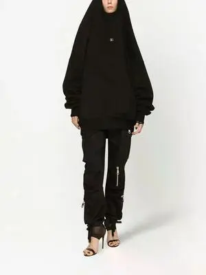 Dolce & Gabbana Oversized Logo Plaque Hoodie