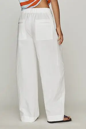 Rue Sophie Noeme Cotton Blend Wide Leg Pants