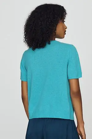 Anthropologie Juliet Cashmere Cardigan - Turquoise