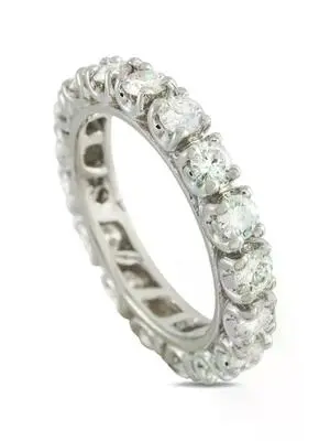 LB EXCLUSIVE 2.0 Carat Round-cut Diamond Ring In 14k White Gold - Silver