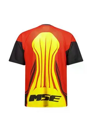 MAGIC STICK Panelled Logo Print Soccer Jersey