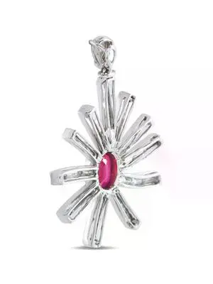 LB EXCLUSIVE Platinum Ruby And Diamond Pendant