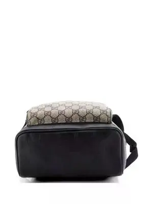 Gucci Gg Coated Canvas Zip Pocket Small Backpack