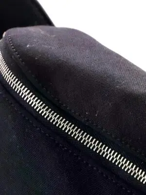 Saint Laurent Monogram Canvas Belt Bag - Black