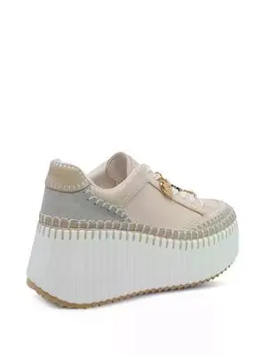 Chloé Nama Wedge Sneakers - Neutrals