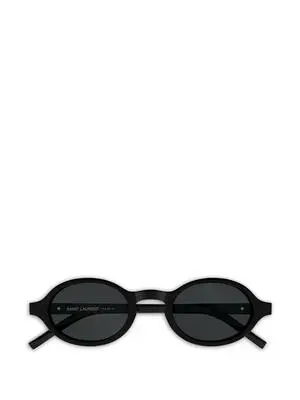 Saint Laurent Oval Frame Sunglasses - Black