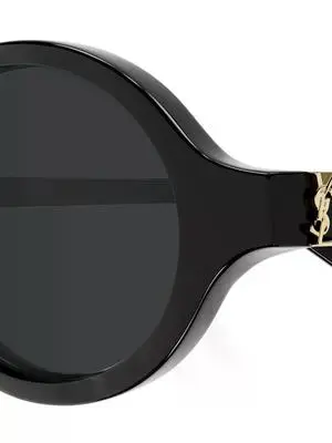 Saint Laurent Oval Frame Sunglasses - Black