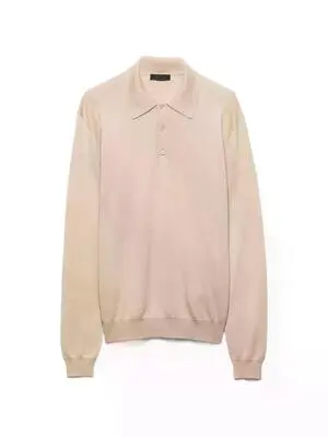 Prada Cashmere And Silk Polo Shirt