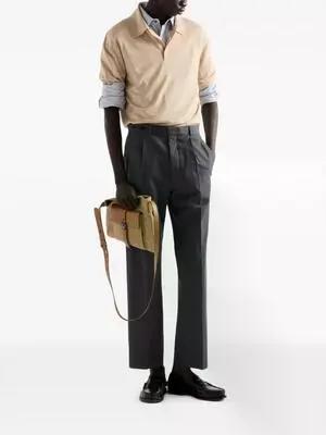 Prada Cashmere And Silk Polo Shirt