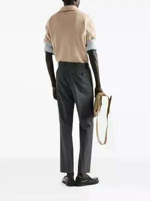 Prada Cashmere And Silk Polo Shirt