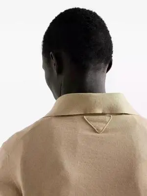 Prada Cashmere And Silk Polo Shirt