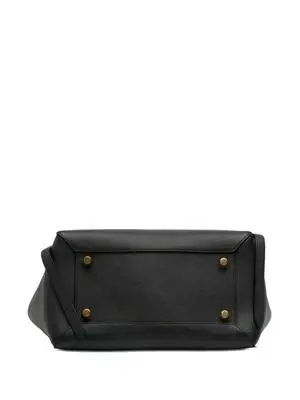 Celine Mini Grained Calfskin Belt Bag Satchel - Black