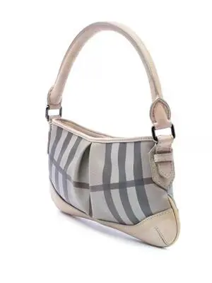 Burberry Smoke Check Coated Canvas Shoulder Bag