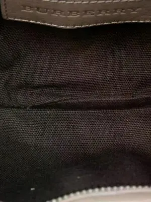 Burberry Smoke Check Coated Canvas Shoulder Bag