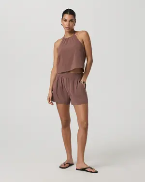 Vuori Shoreline Halter Top - Sable