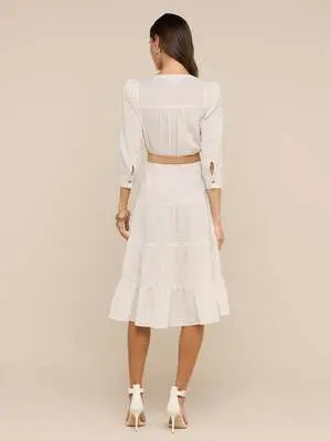 L'Agence Serafine Midi Dress