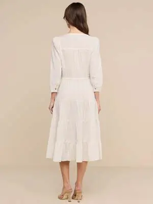 L'Agence Serafine Midi Dress