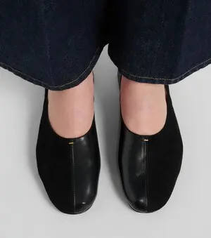 Khaite Jane Leather Ballet Flats