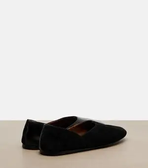 Khaite Jane Leather Ballet Flats