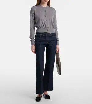 Khaite Jane Leather Ballet Flats