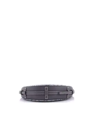 Goyard Hirondelle Shoulder Bag Coated Canvas And Leather - Gray