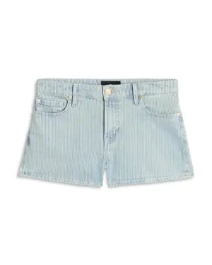 7 For All Mankind Striped Denim Shorts