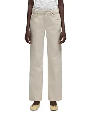 7 For All Mankind Calie High Rise Straight Jeans
