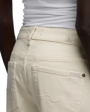 7 For All Mankind Calie High Rise Straight Jeans