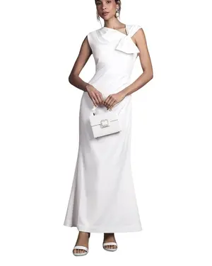 Coast Bow Detail Crepe Maxi Dress