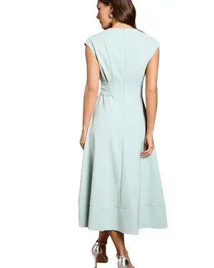 Coast Belted Crepe Midi Dress - Mint