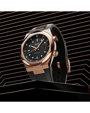 MIDO Multifort Two Crowns Watch - Black