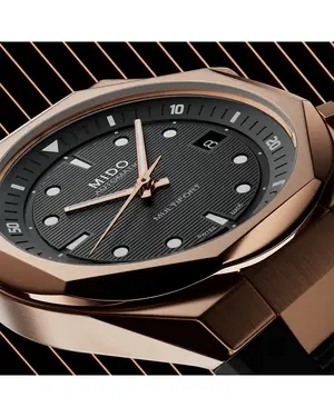 MIDO Multifort Two Crowns Watch - Black