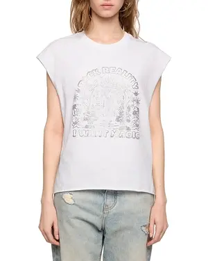 Zadig&Voltaire Cloe Cascade Tank Top - White