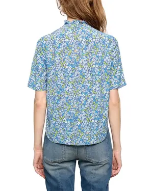 Zadig&Voltaire Topher Short Sleeve Floral Blouse