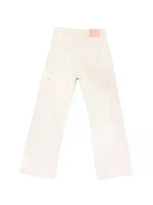 Acne Studios Wide Leg Jeans With Paint Splatter Detail
