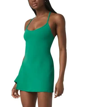 Vuori Halterneck Mini Dress - Emerald