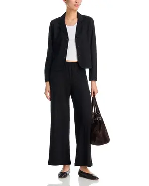 Majestic Filatures Linen Stretch Three Button Blazer