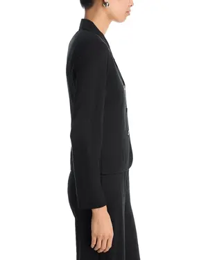 Majestic Filatures Linen Stretch Three Button Blazer