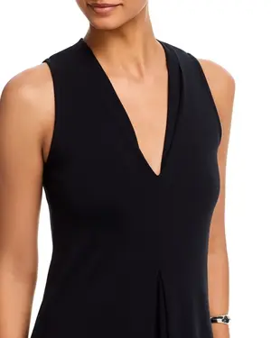 Majestic Filatures Supima Cotton V-neck Tank Dress