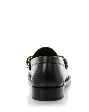Alexander McQueen Leather Wishbone Loafers